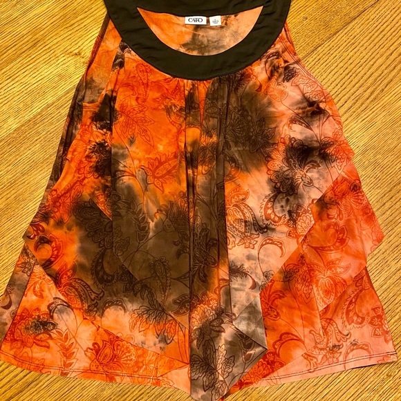 Cato | Tops | Layered Halter Type Tank Cute Tie Dye Pattern | Poshmark